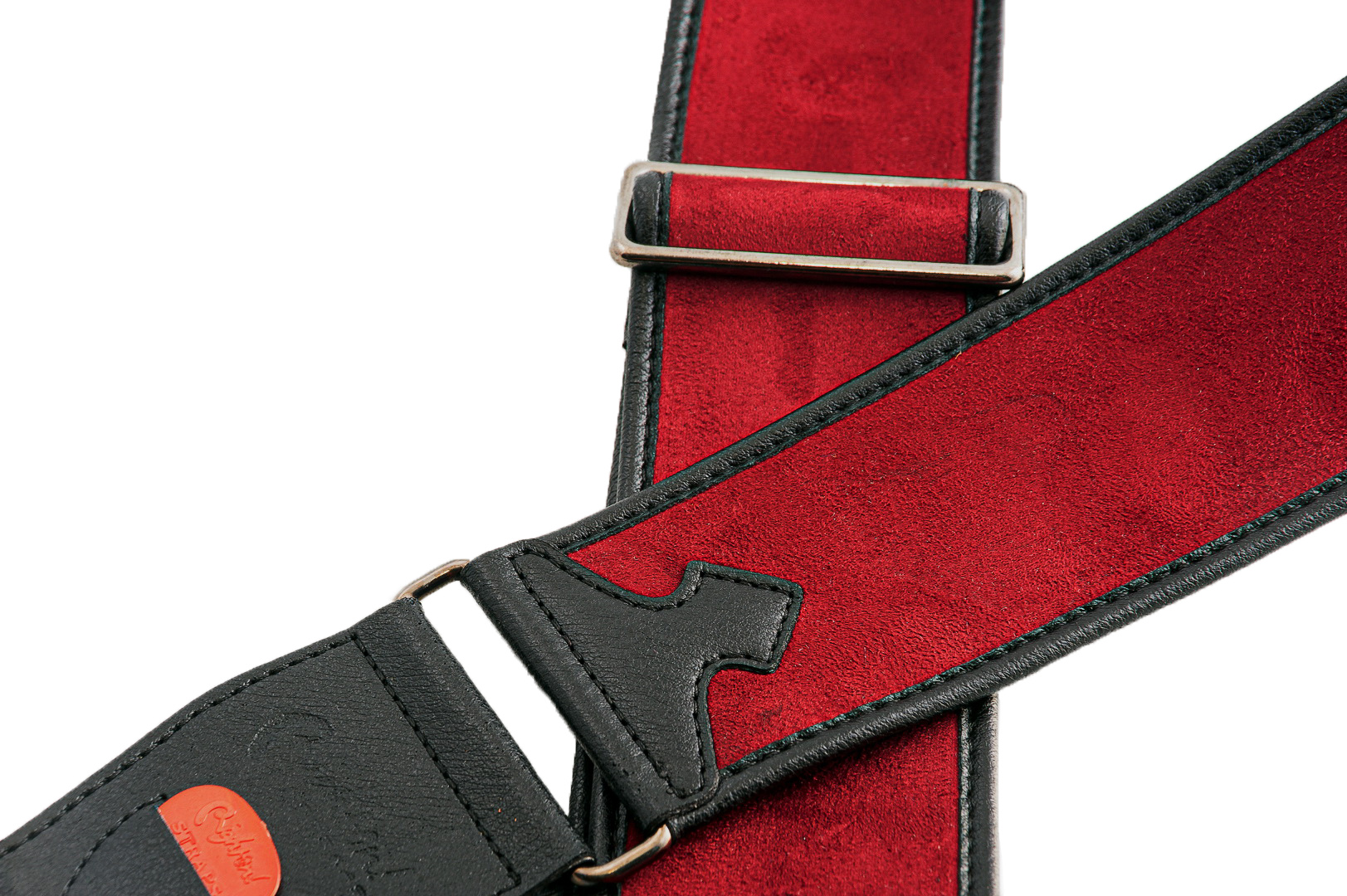 Sangle de Guitare Divine Red, Douce et Végan | RightOn! Straps