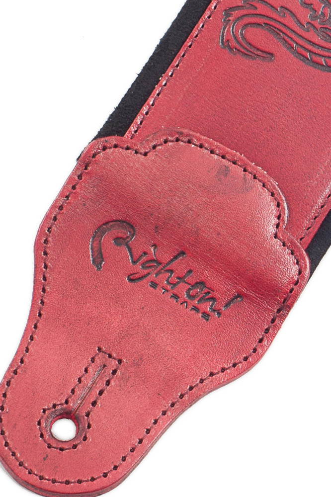 Dragons Red Ergonomic electric guitar strap