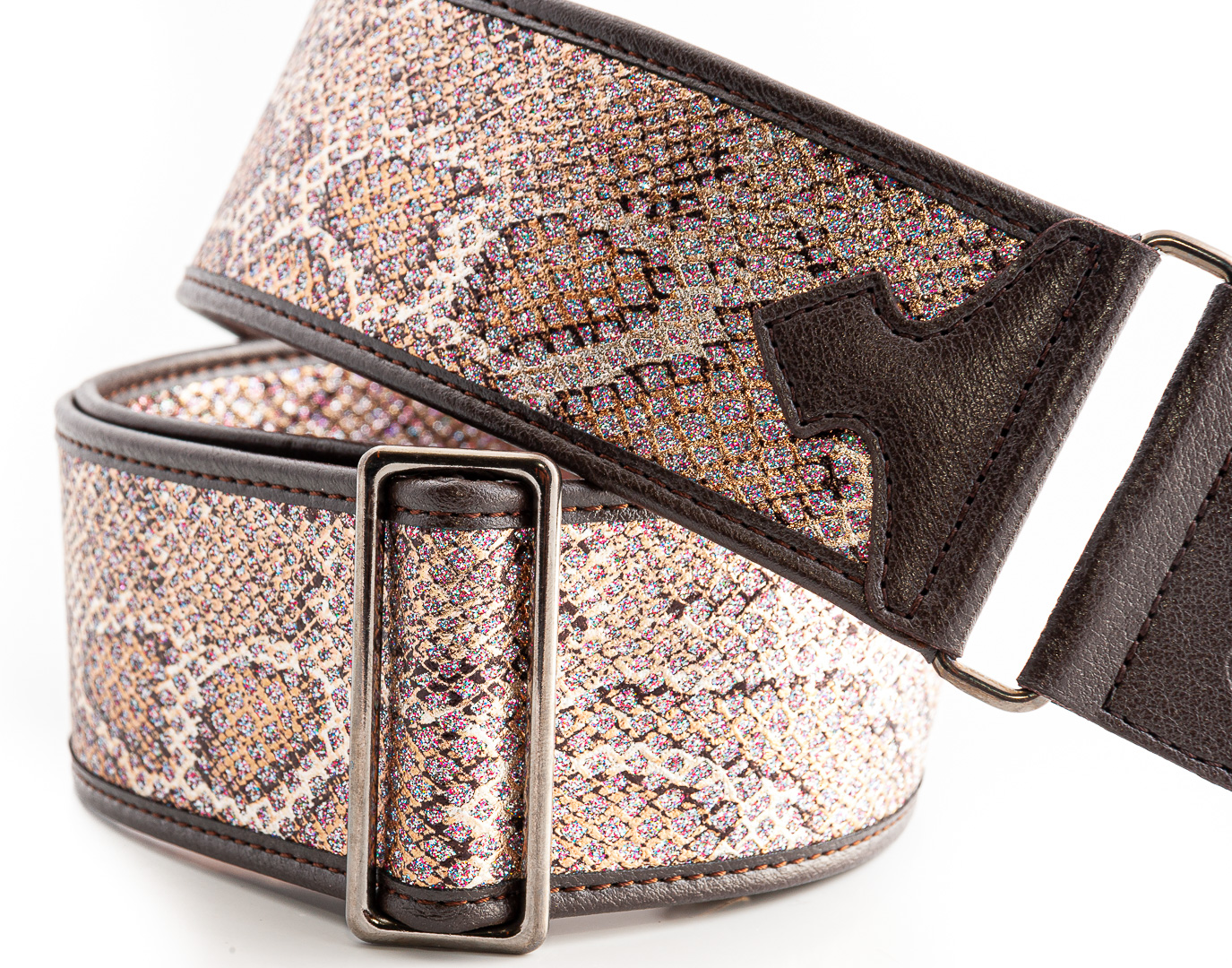 Glitter Snake Guitar Strap - Style and Sustainability