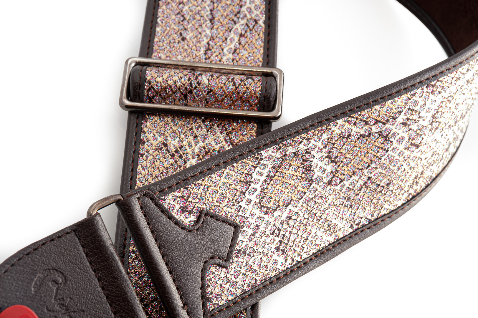 Glitter Snake Guitar Strap - Style and Sustainability