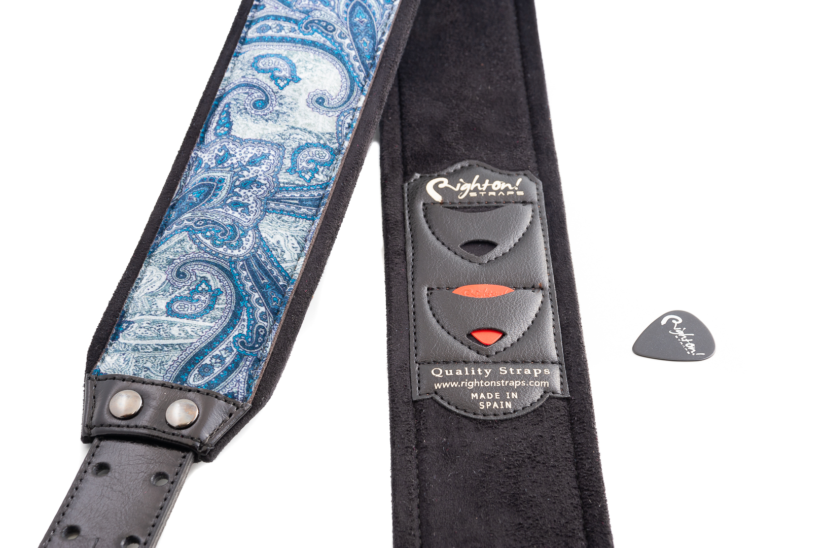 Paisley Velvet-70 Blue Strap | Velvet & Maximum Comfort