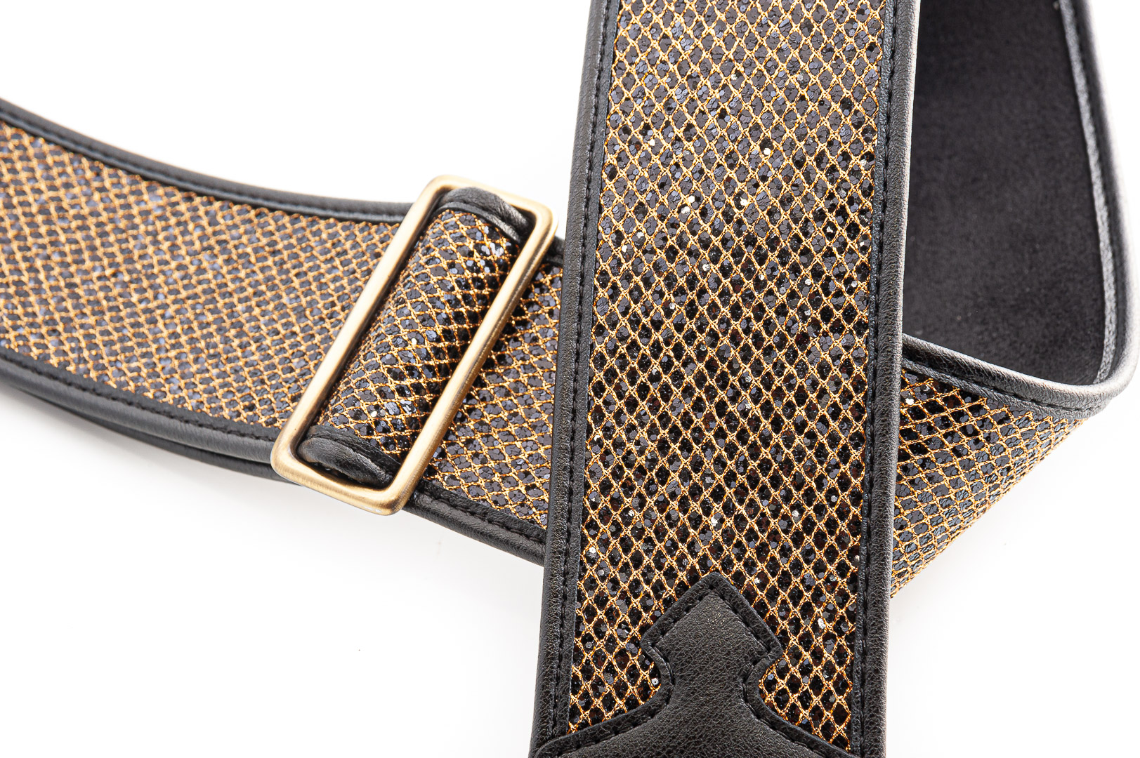 Jewel Gold Guitar Strap | Shiny & High-Quality Design