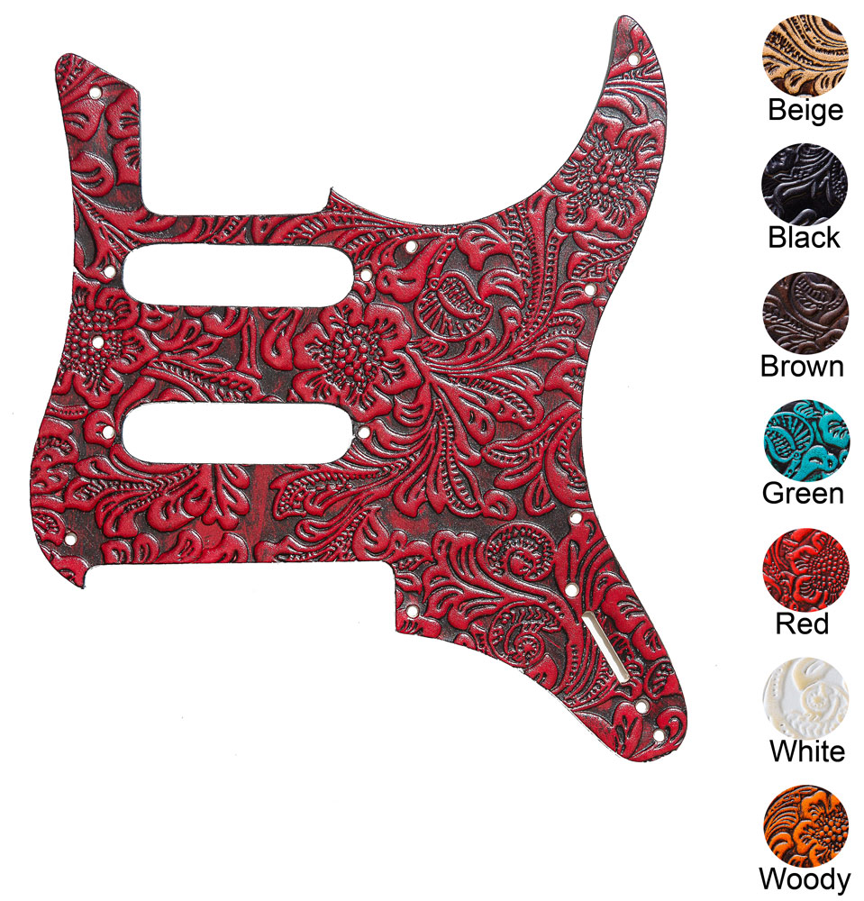 Pickguard HSS-Style leather pickguard to fit Pacífica® 112V, 212V