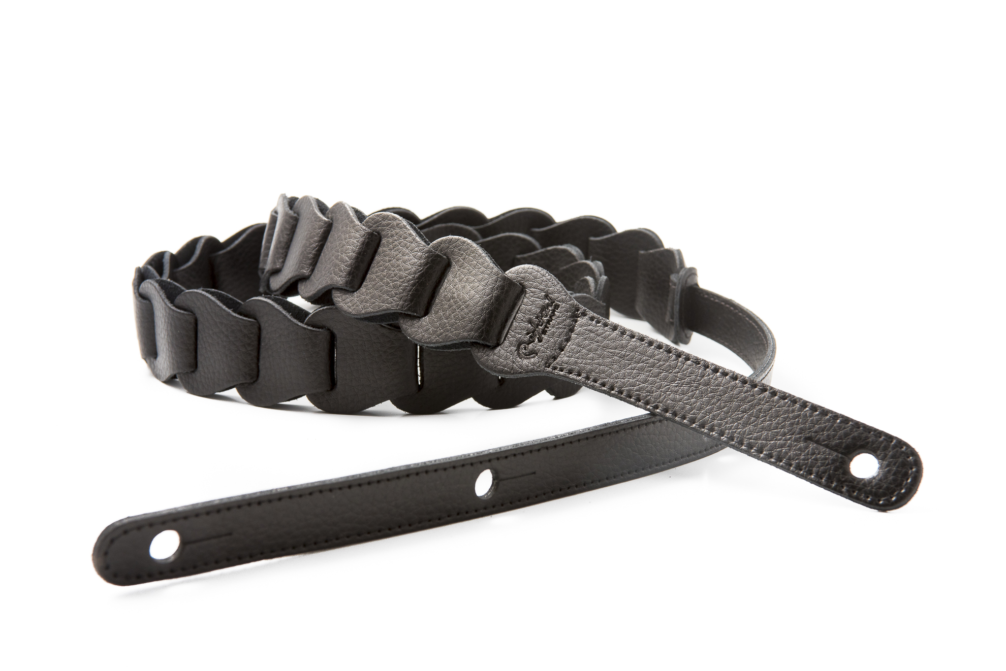 Links Black guitar strap